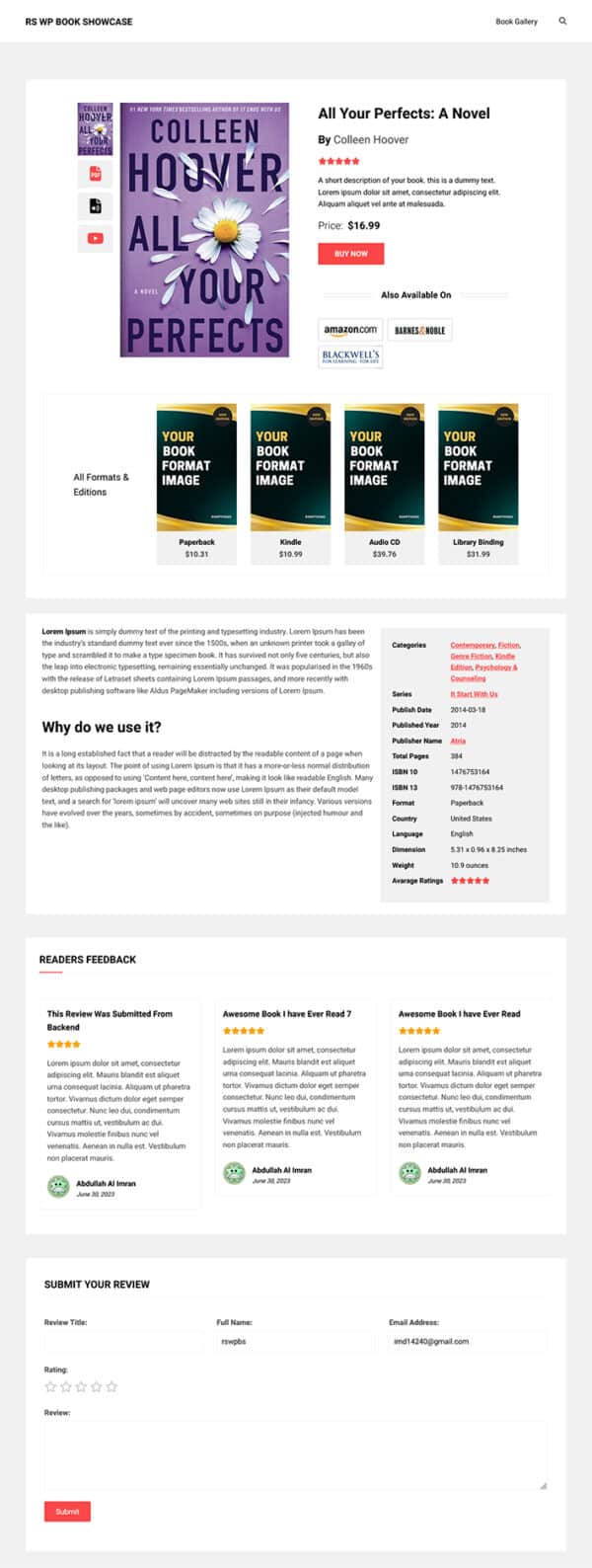How to Add a Book Gallery to a WordPress Website [ Free ]