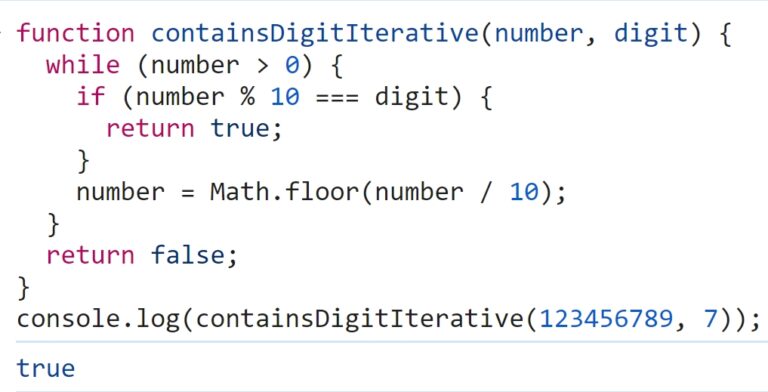 How to Check if a Number Contains a Certain Digit in JavaScript